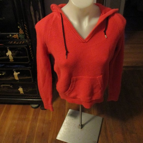 Ralph Lauren | Sweaters | Ralph Lauren Orange Hooded Sweater Hardly ...